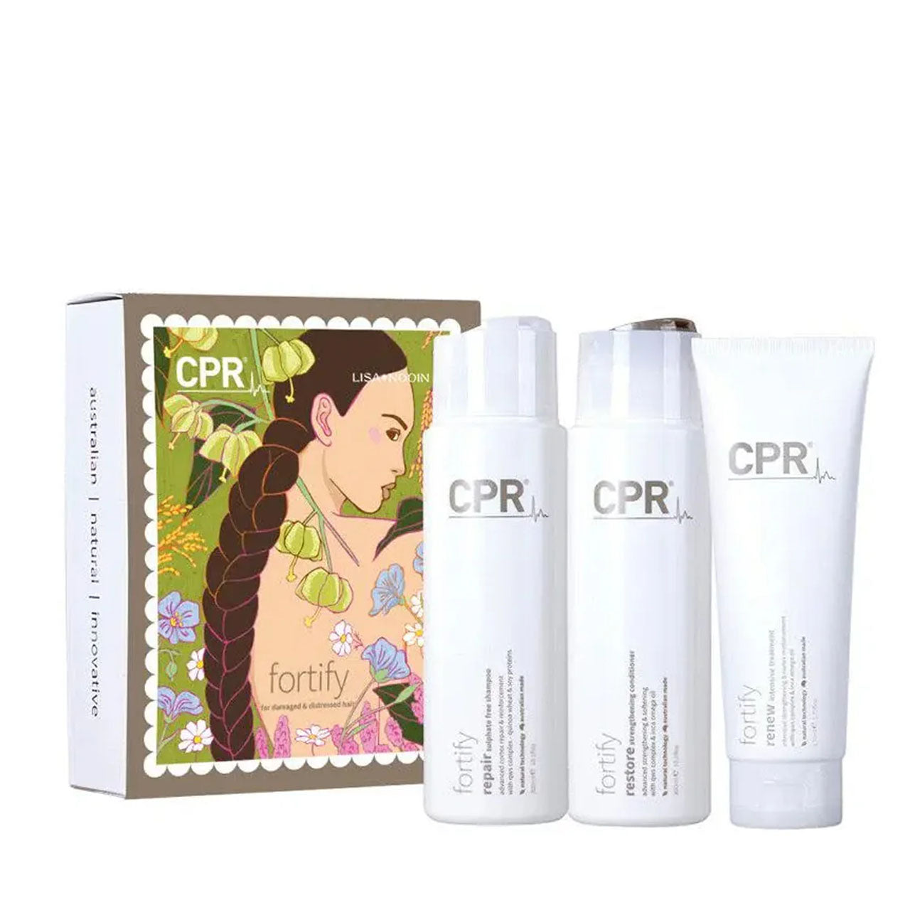 CPR Fortify Solution Trio Pack Shampoo Conditioner 300ML Treatment 170 ...