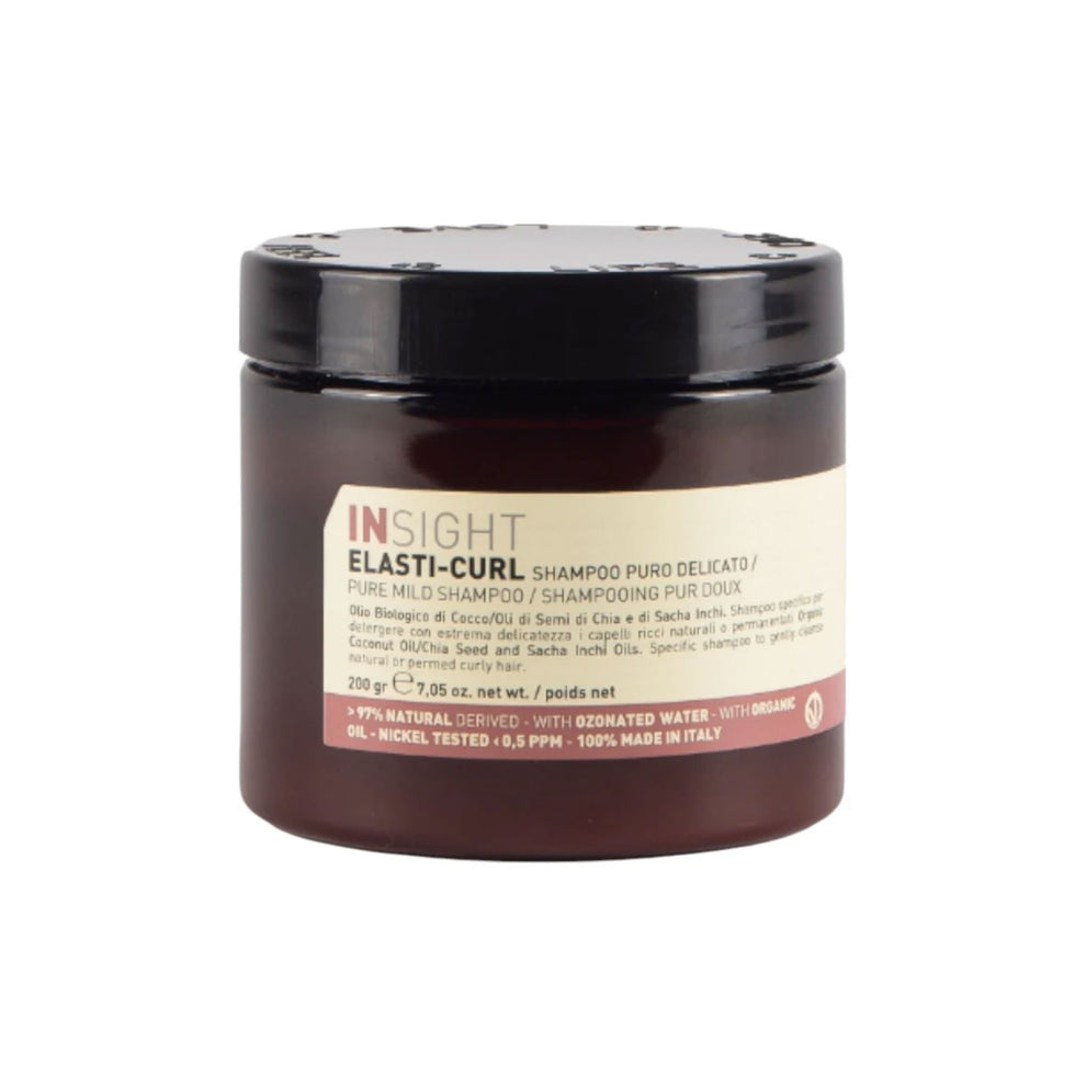 Insight Elasti Curl Pure Mild Shampoo 200gm - LF Hair and Beauty Supplies