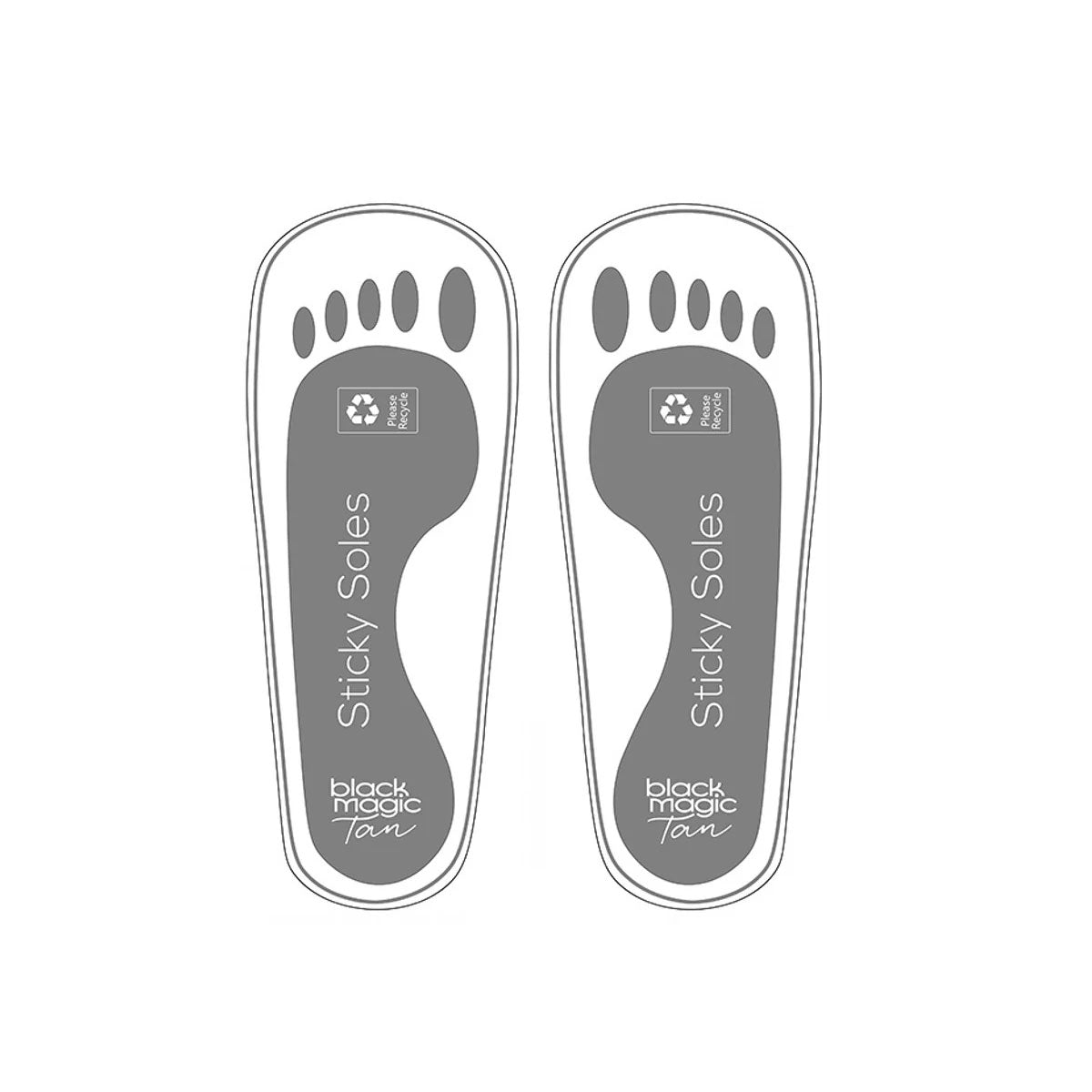 Black Magic Sticky Soles Pack Of 10 Pairs - LF Hair and Beauty Supplies